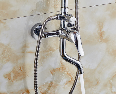 Thermostatic Bathroom Shower Fixture Sets With Space Slide Rail Kit