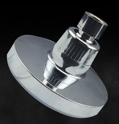 Silver Bathroom Rain Rotating Shower Head Powerful High Pressure