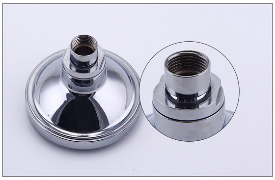 ABS Round Adjustable Shower Head For Bathroom 90 * 80MM Without Battery