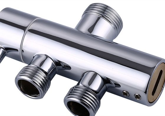 Custom Bathroom Rain Shower Head Diverter , 3 Way Shower Valve Diverter