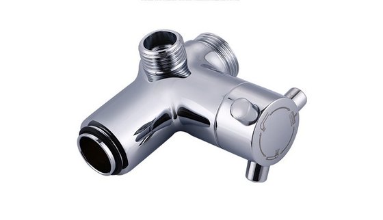 Hand Held Dual Shower Head Diverter Valve / Shower Water Diverter