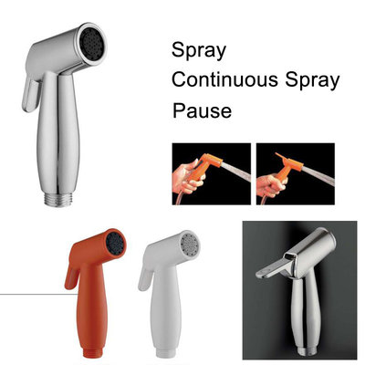 Water Saving Bidet Hand Shower Chrome Surface Anti Oxidation With Switch Button