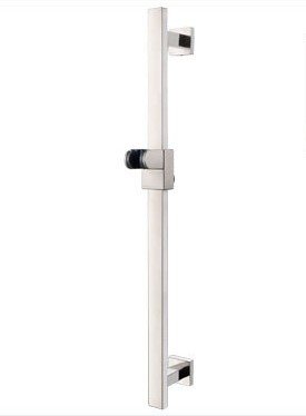 Adjustable Aluminum Shower Head Slide Bar Wall Mounted With Sprayer Holder