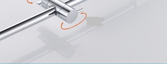 Bathroom Hand Shower Slide Bar / Adjustable Shower Rail Polished Chrome