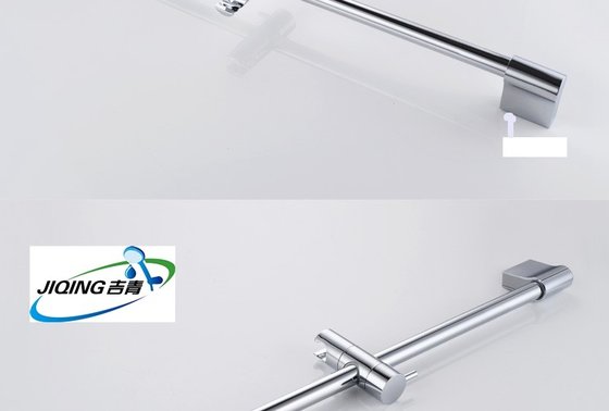 Bathroom Hand Shower Slide Bar / Adjustable Shower Rail Polished Chrome