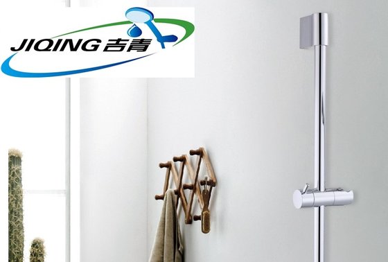 Bathroom Hand Shower Slide Bar / Adjustable Shower Rail Polished Chrome