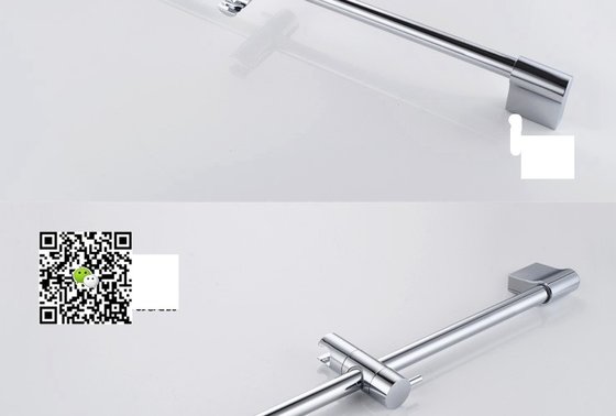 Sliding Shower Head Bar , Bath Adjustable Shower Riser Rail With Soap Holder