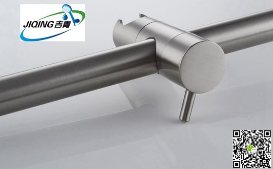 Sliding Shower Head Bar , Bath Adjustable Shower Riser Rail With Soap Holder