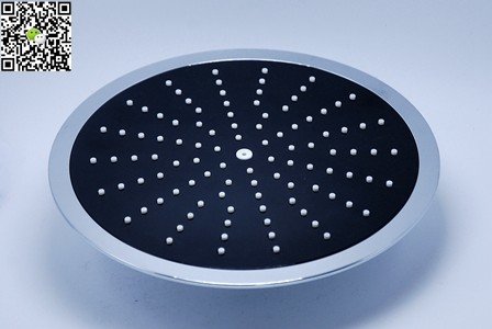 Large Round Flush Ceiling Shower Head Rainfall Aluminum Alloy Material