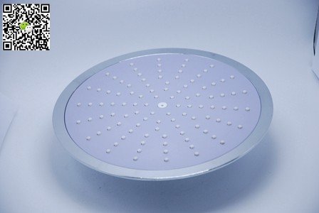 Large Round Flush Ceiling Shower Head Rainfall Aluminum Alloy Material