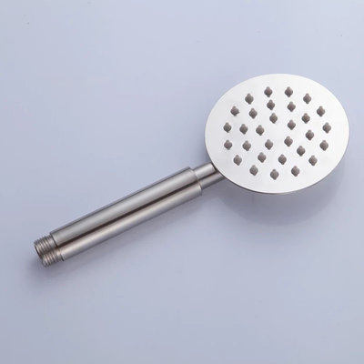Bathroom Small Long Handled Shower Head Polished Low Pressure Removable