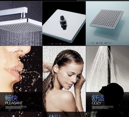 ABS Chrome Luxury Overhead Shower Head Rainfall Water Efficient