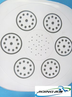 Eco Friendly Square Overhead Rain Shower Head Water Efficient In Bathroom