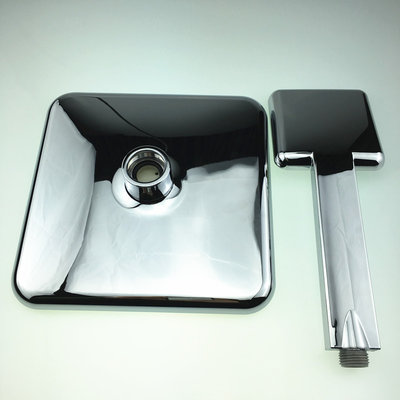 Overhead Shower Head Stainless Steel Cover , Ceiling Rain Shower Head With Handheld