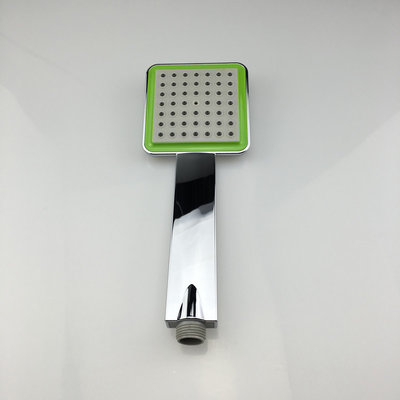 Rectangular Hand Held Water Conserving Shower Head / Handheld Rain Shower Head