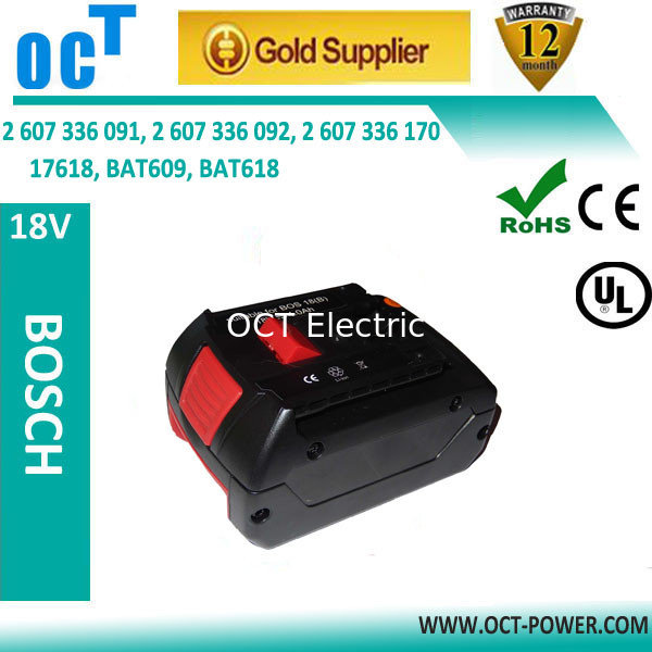 Hot sales! rechargeable Bosch Power Tool Battery Pack 18V 3Ah with CE&RoHS in china