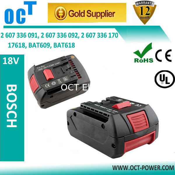 Bosch 18V battery 18V 3Ah Replacement Battery for Bosch 18v cordless drill battery