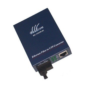 20km SM SC single fiber Gigabit WDM 10/100/1000M fiber media converter