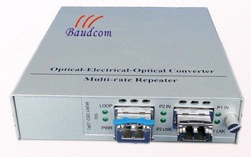 dual XFP/ SFP+ ports 10G Fiber Converter 3R Repeater extend 10G network distance