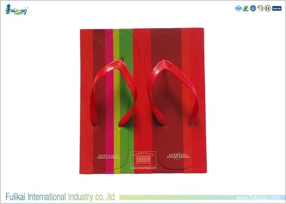 Red Beach Wedding Womens Size 12 Flip Flops CE / ROHS /  REACH / SGS