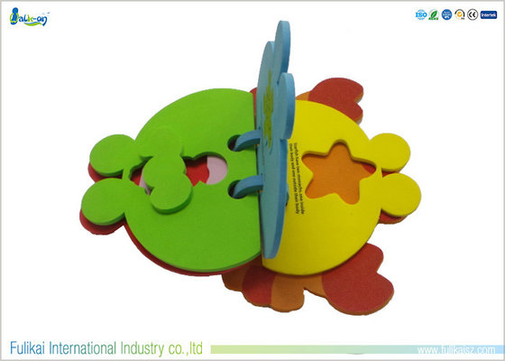 Spiral Bound Children Playing EVA Foam Toys Book Colored 20mm Thickness