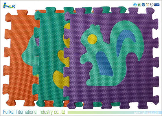 Custom Eva Floor Mat Children 10mm Thick Animal Shape Pounch Out