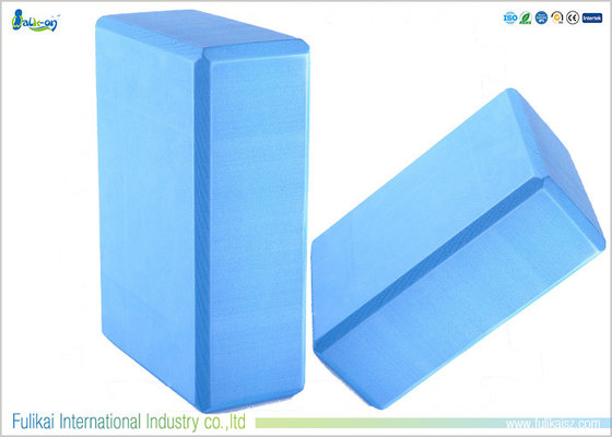 High Density Pure Blue Eva Yoga Foam Blocks Soft Eco - Friendly