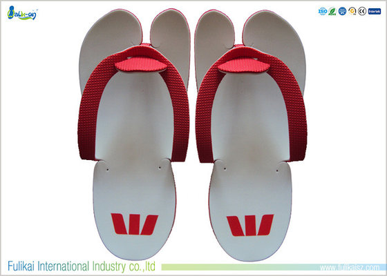 Red And White Womens Size 12 Wide Flip Flops Custom Memory Foam