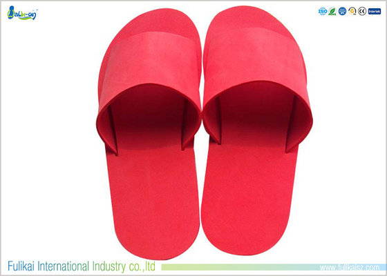 Comfortable Disposable Flip Flops Size 9 Red With EVA Foam Material