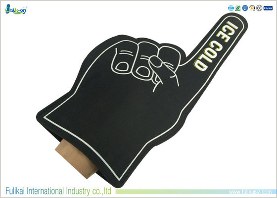 Black Silk Screen Print EVA Foam Hand Promotional For Sports Event