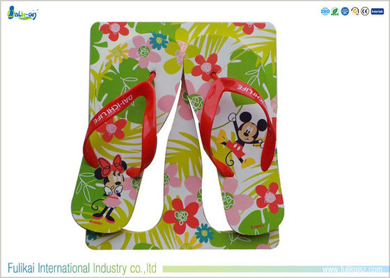 Cartoon Style EVA Flip Flops Mens Shoes Size 10  Full Color Printing