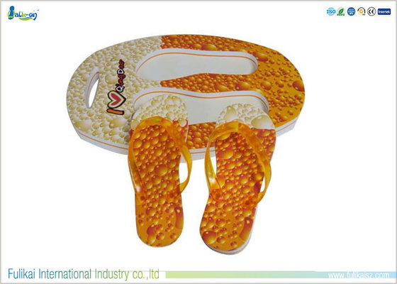 Fancy Style Beach Slipper Girls Size 12 Full Color Printing For Advertising