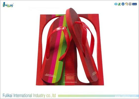 Red Beach Wedding Womens Size 12 Flip Flops CE / ROHS /  REACH / SGS