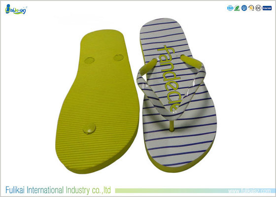 White And Blue Urban Beach Flip Flops , Leisure Kids Flip Flops