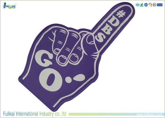 Purple Sports Number 1 Fan Foam Finger , Custom Foam Fingers No Minimum