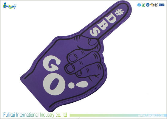 Purple Sports Number 1 Fan Foam Finger , Custom Foam Fingers No Minimum