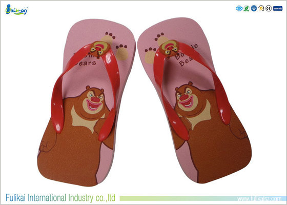 Cartoon Style Rubber Flip Flops , Footprint Womens Size 12 Wide Flip Flops