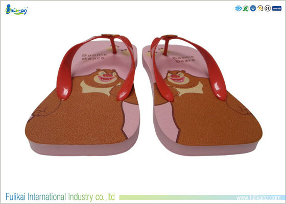 Cartoon Style Rubber Flip Flops , Footprint Womens Size 12 Wide Flip Flops