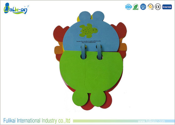 Spiral Bound Children Playing EVA Foam Toys Book Colored 20mm Thickness