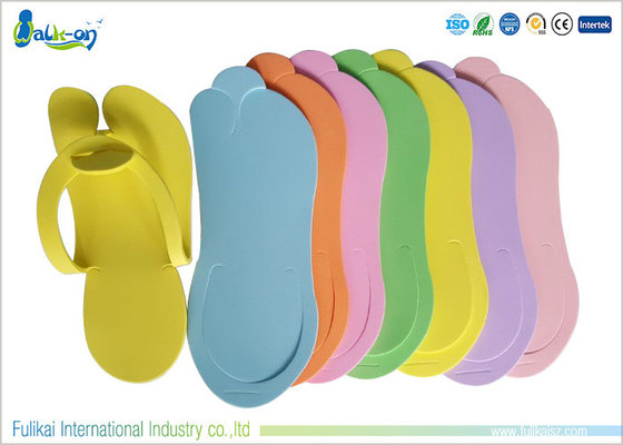 Comfortable Rainbow Disposable Flip Flops With EVA Foam Material