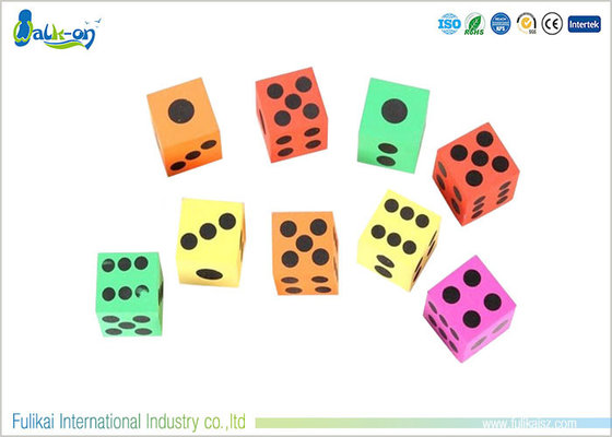 Customized Colorful High Density EVA Foam Toys Dice For Playing Games