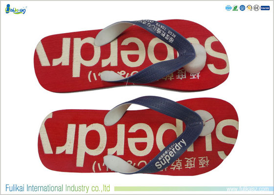Mens Size 12 Flip Flops Silk Printing , Eva Flip Flops With Arch Support