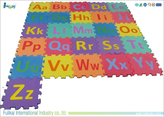 Colorful Kids Floor Mats Interlocking Foam Education Letter Print