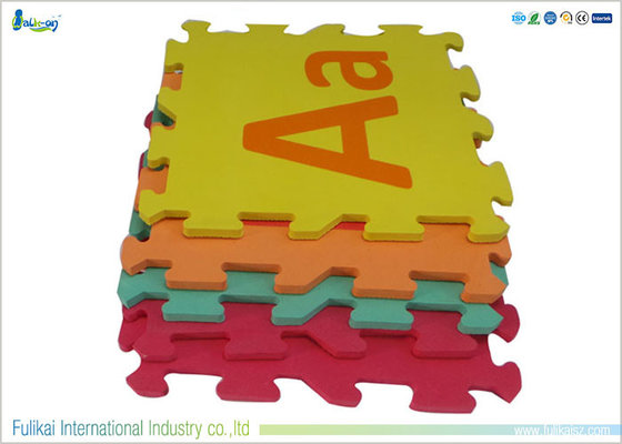 Colorful Kids Floor Mats Interlocking Foam Education Letter Print