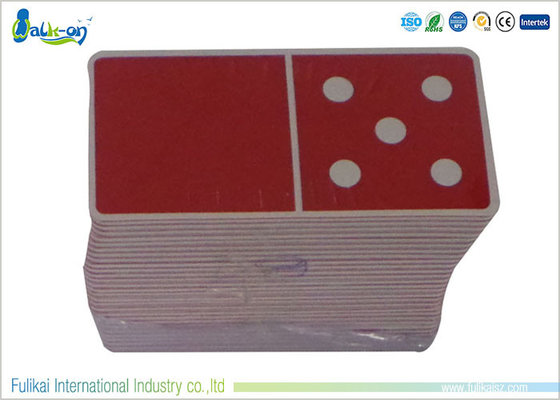 Red Educational EVA Foam Toys CE Dominoes For Children Playing