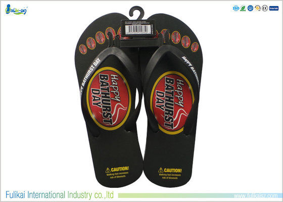 Black Summer Size 14 Mens Beach Slipper With EVA Sole And PVC Strap
