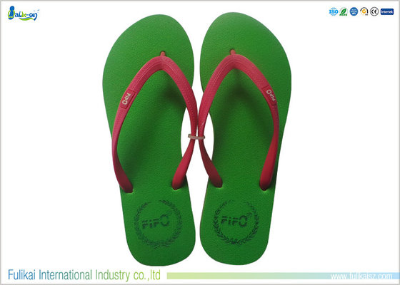 Outdoor Foam EVA Flip Flops Two Color With PVC Strap For Beach