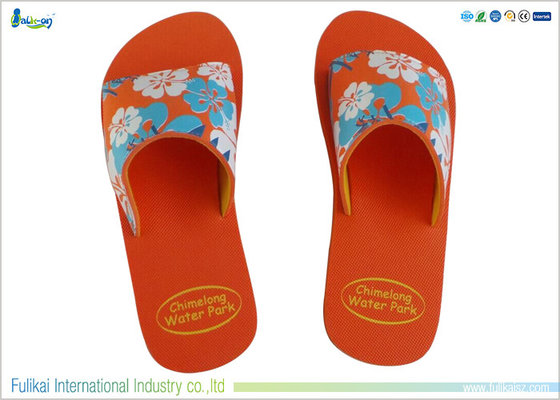 Orange Green EVA Disposable Hotel Slippers Customized Unisex For SPA