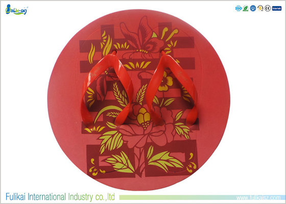 Red Beach Wedding Flip Flops