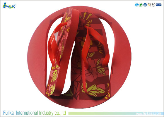 Red Beach Wedding Flip Flops